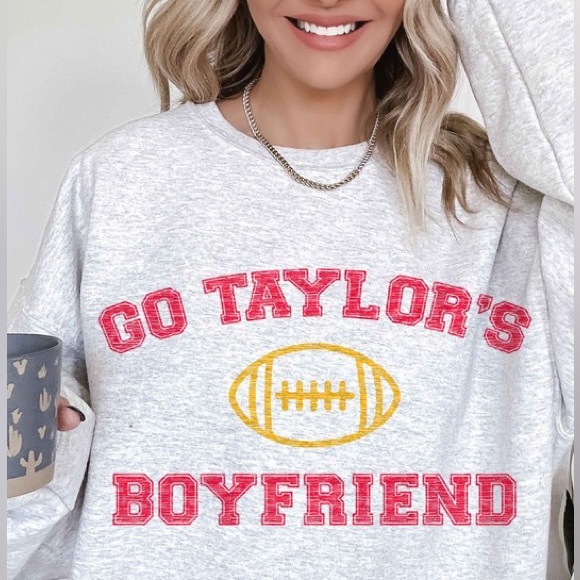 Tops | Go Taylors Boyfriend Oversized Sweatshirt | Poshmark